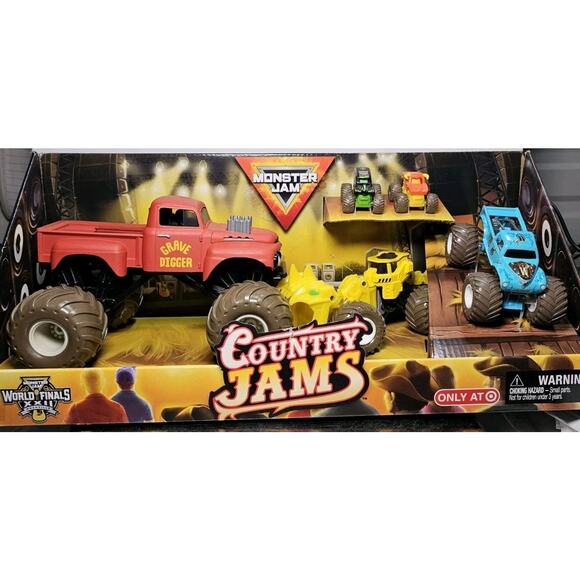 Spin Master | Toys | Monster Jam Country Jams 5pack Toy New In Box ...